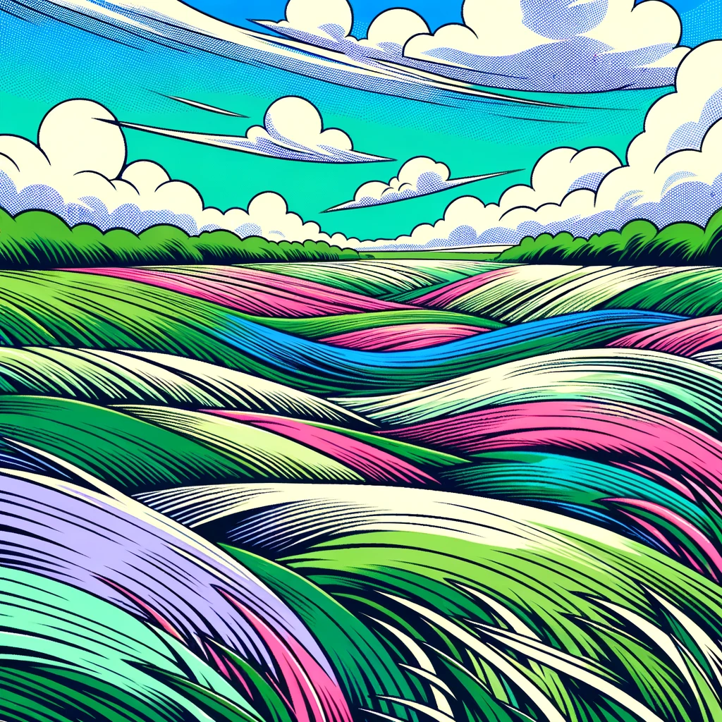 Explica por qué el césped es verde.