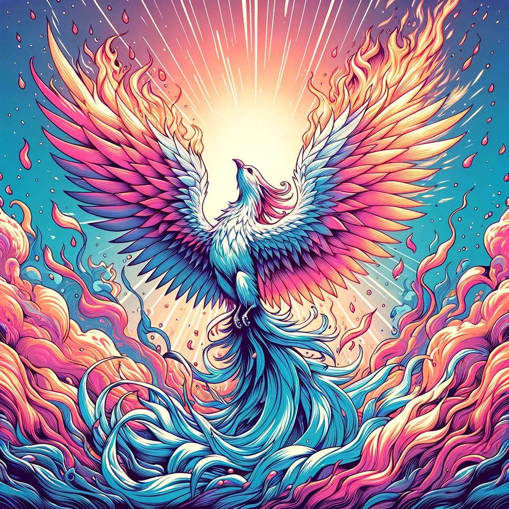 Explica por qué el fénix renace de sus cenizas en las leyendas antiguas.