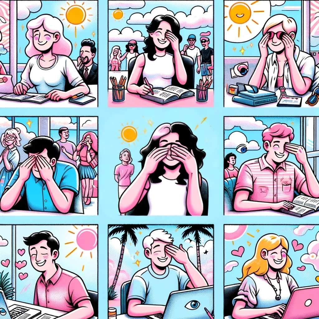 Explica por qué es necesario parpadear los ojos.