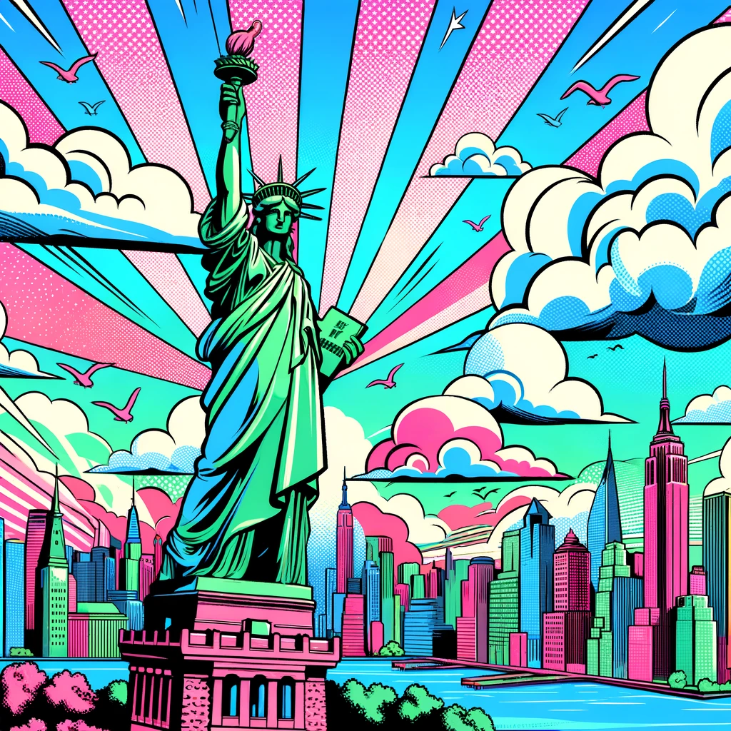 Explica por qué la Estatua de la Libertad es verde.