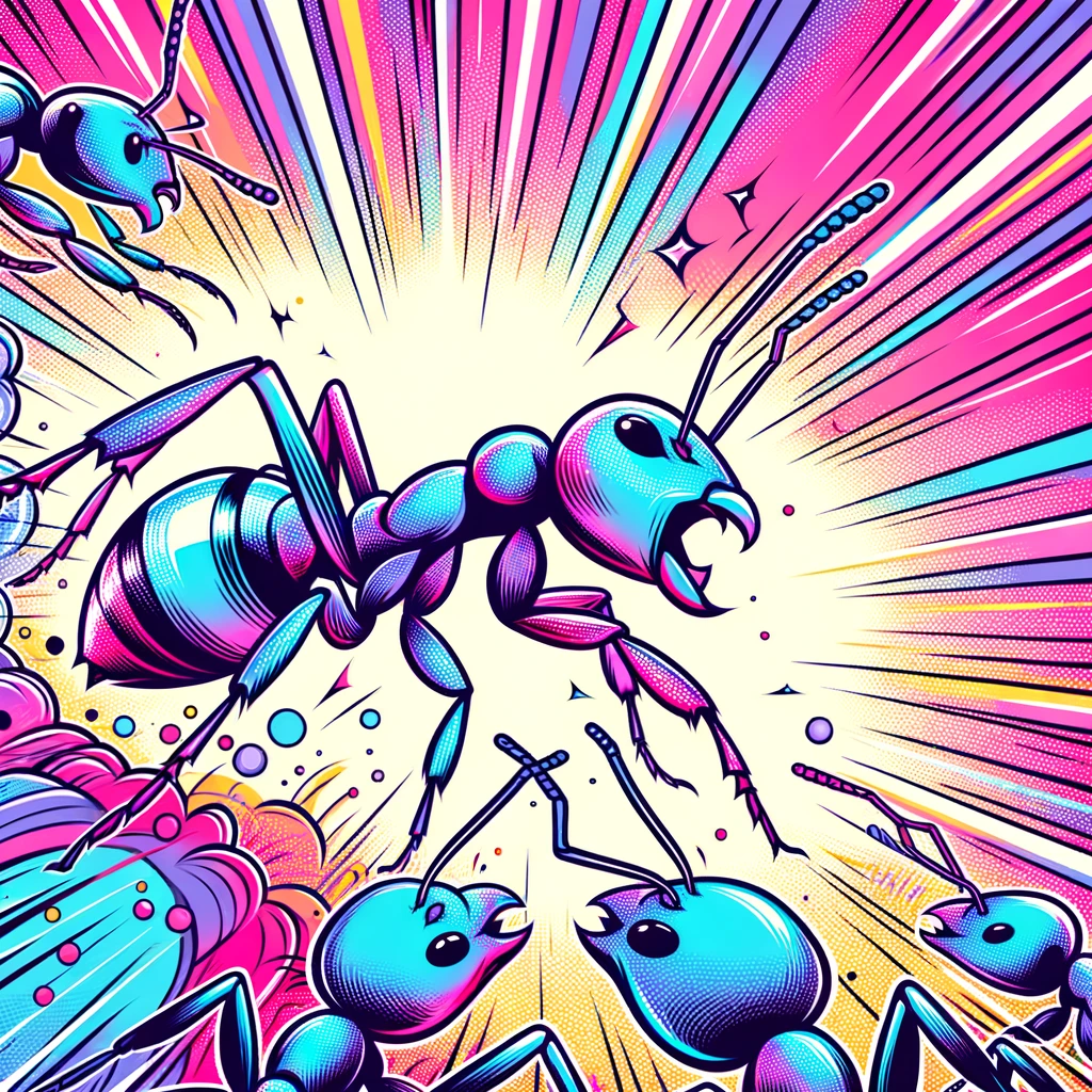 Explica por qué las hormigas se comunican utilizando feromonas.