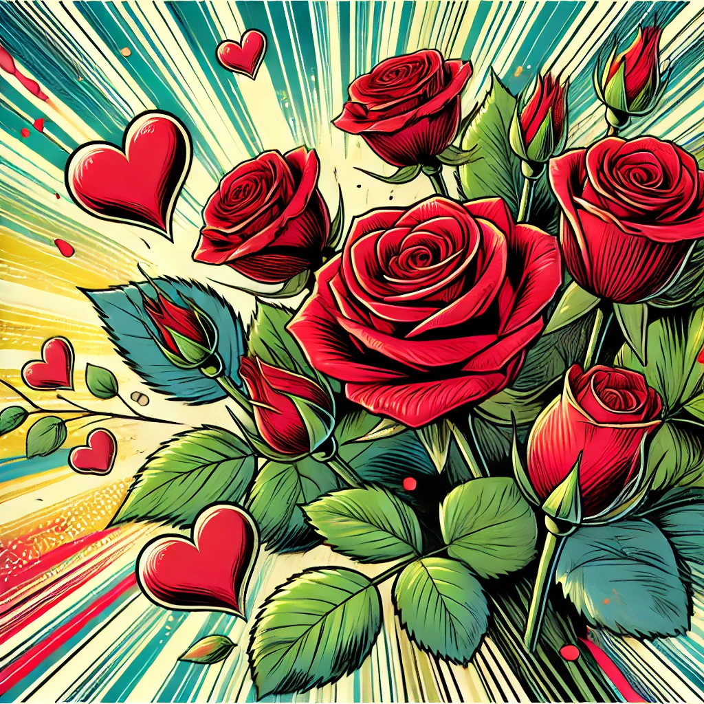 Explica por qué las rosas son uno de los símbolos más comunes del amor.