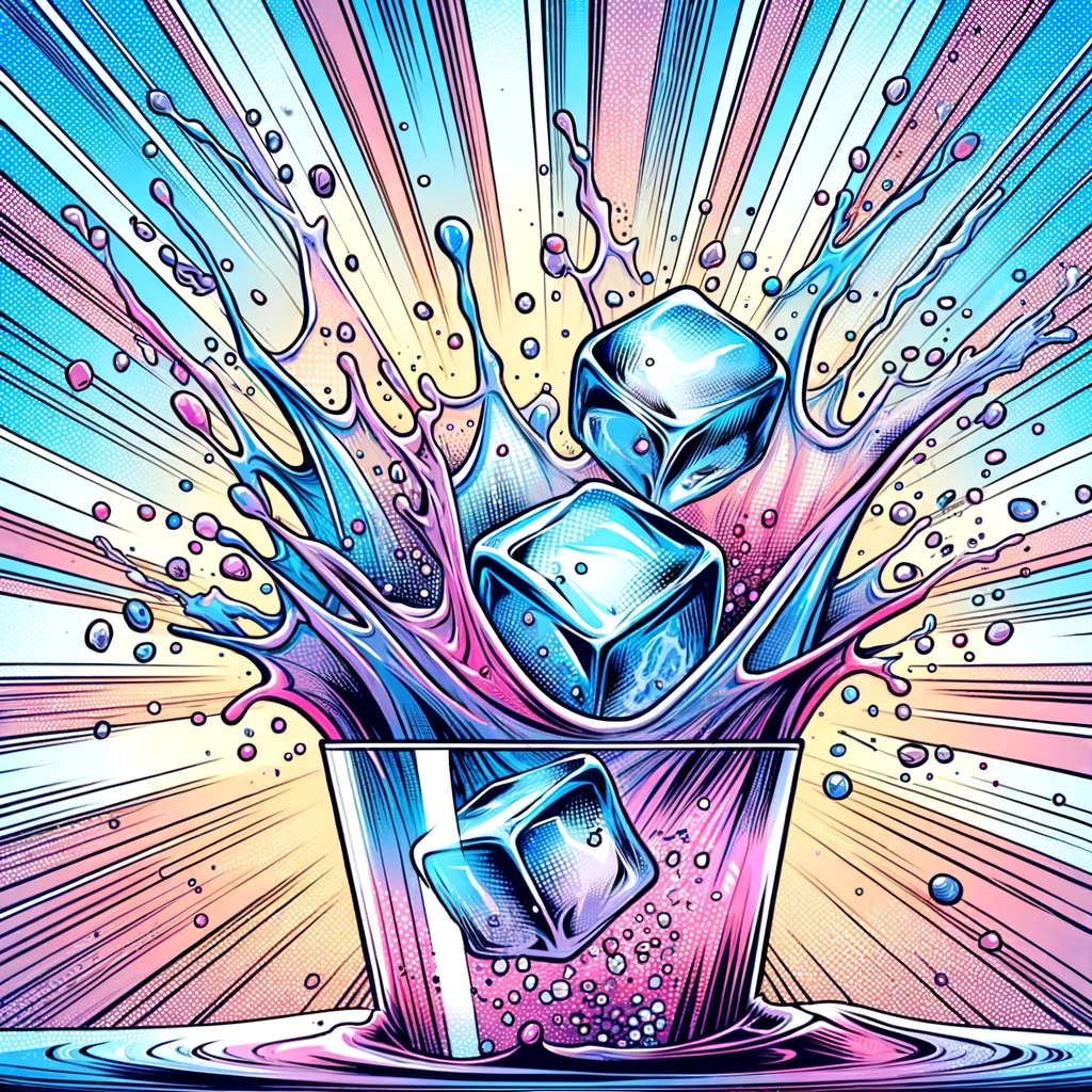 Explica por qué los cubitos de hielo se agrietan cuando los sumergimos ...