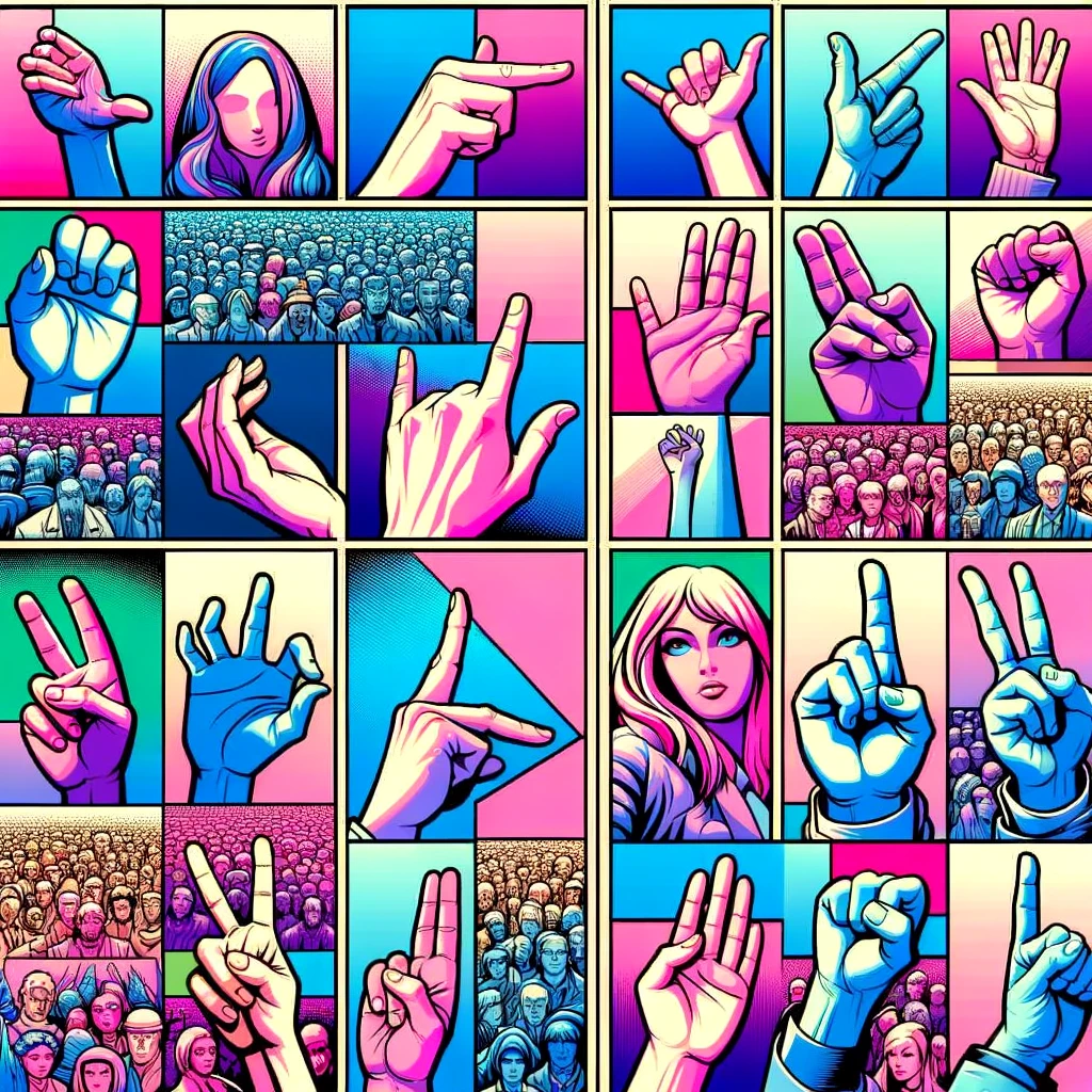 Explica por qué los gestos de la mano tienen significados diferentes ...