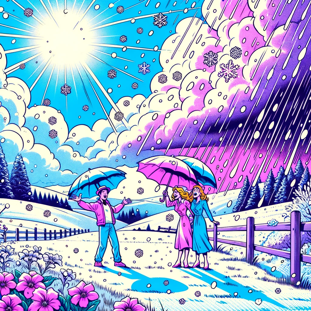 Explica por qué puede nevar incluso cuando hace calor.