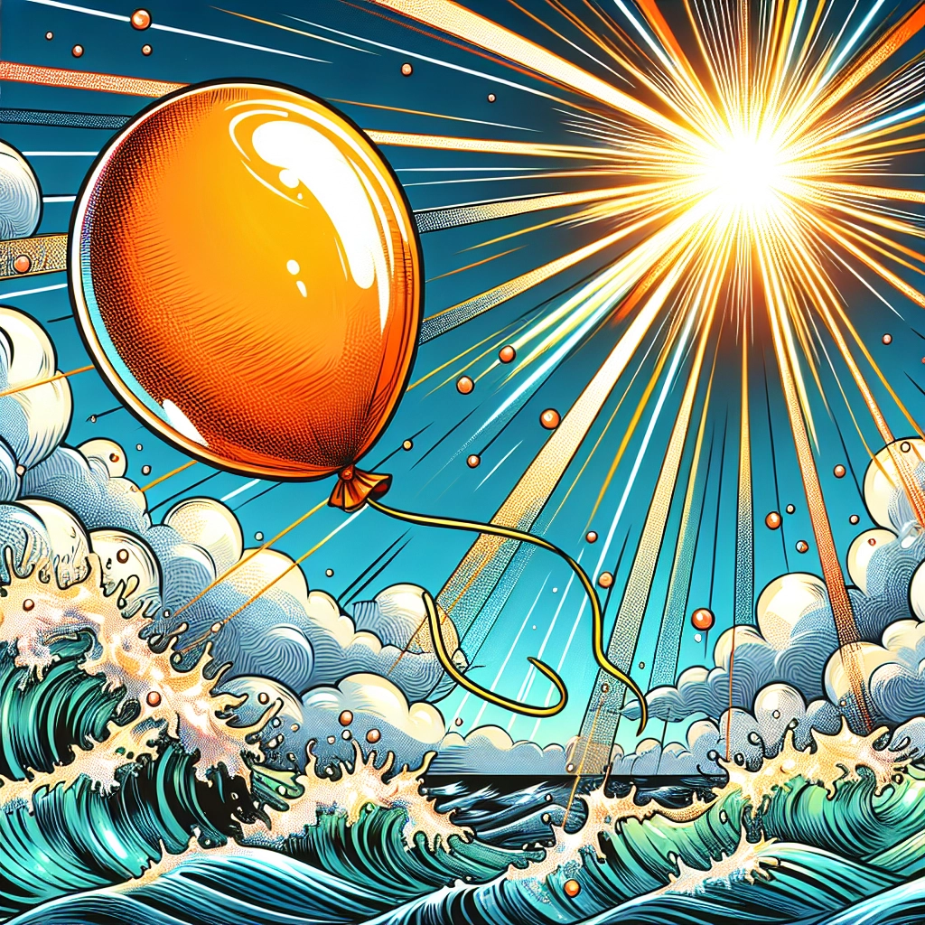 Explica por qué un globo inflado puede explotar si se queda al sol.